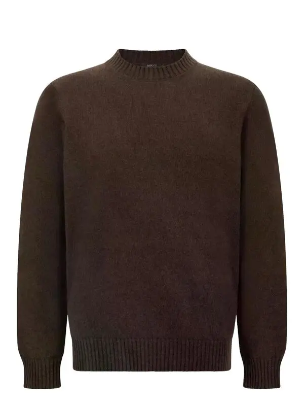 Boggi Milano Crew-neck Pullover - Brown