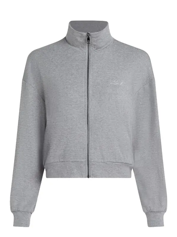 Karl Lagerfeld Zip-up Top - Grey