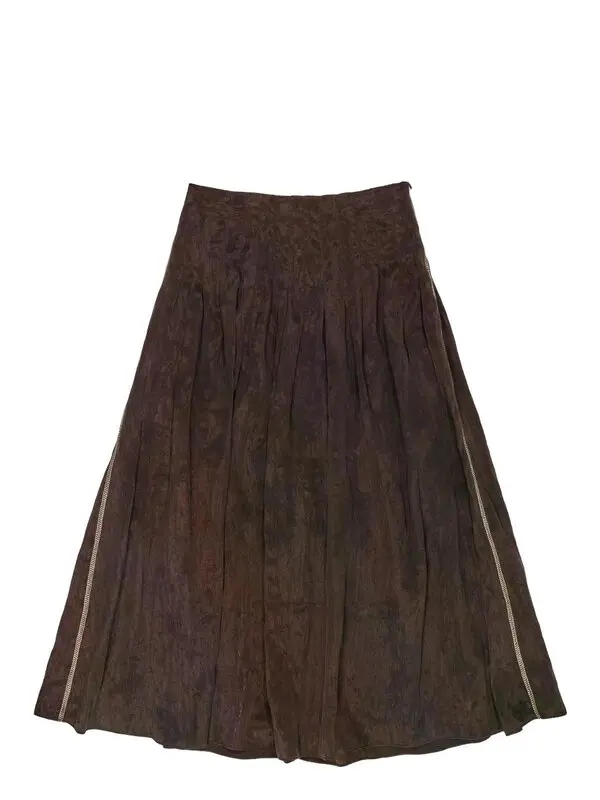 Bimba Y Lola Pleated Skirt - Brown