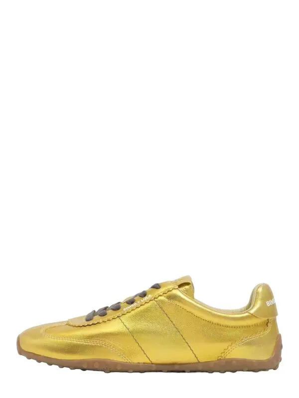 Bimba Y Lola Lace-up Metallic Sneakers - Gold