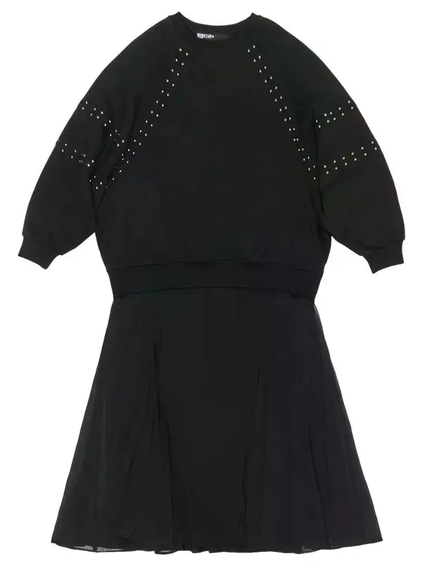 Bimba Y Lola Studded Sweat Dress - Black