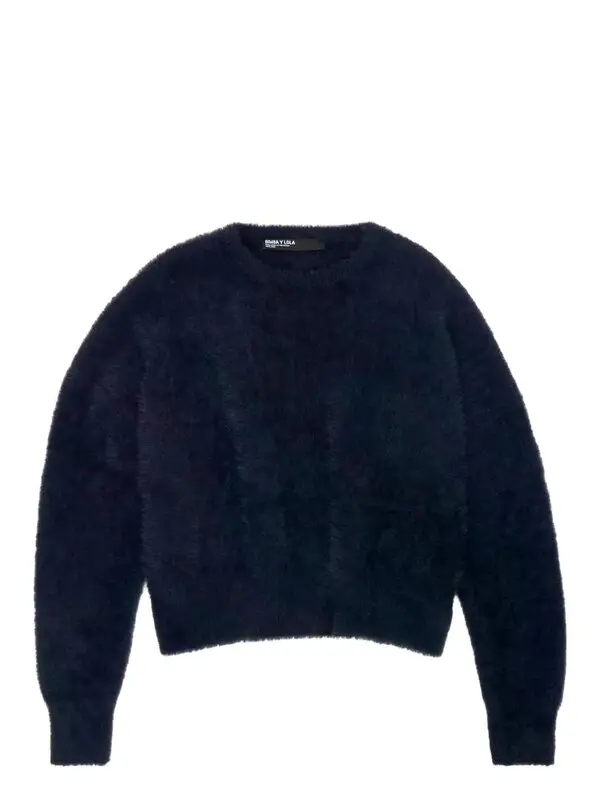 Bimba Y Lola Crew-neck Long-sleeve Sweater - Blue