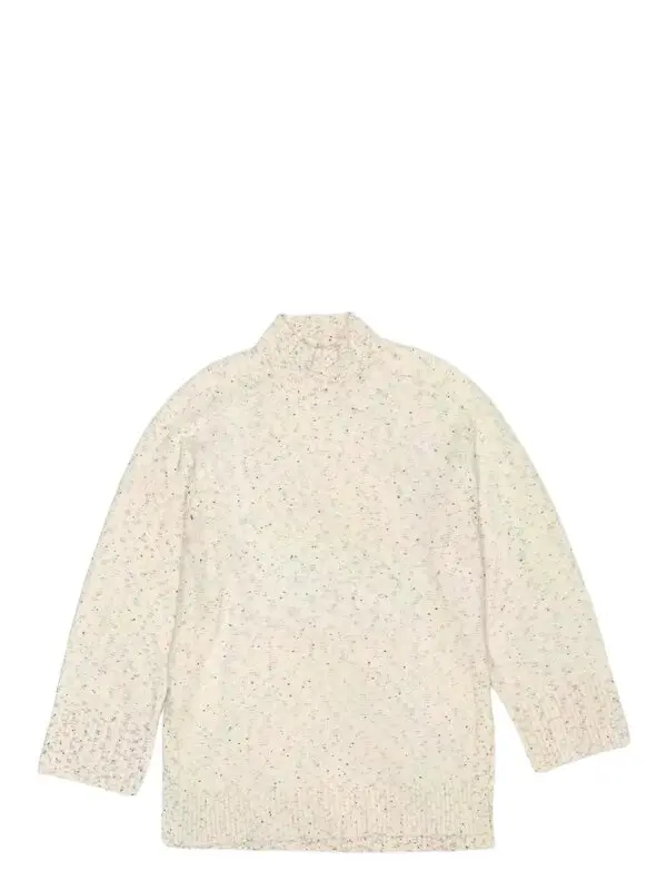 Bimba Y Lola Speckled High-neck Top - White