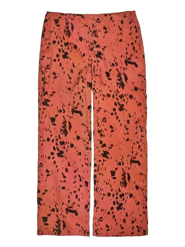 Bimba Y Lola Lynx-print Straight-leg Trousers - Brown