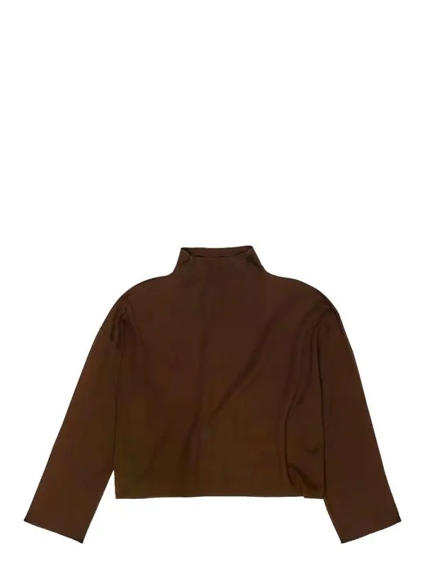 Bimba Y Lola Funnel-neck Long-sleeve Top - Brown