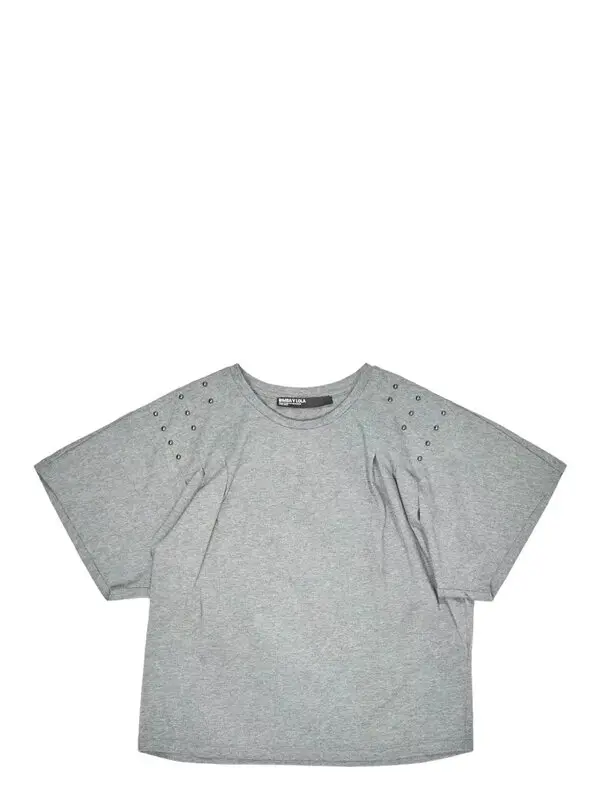 Bimba Y Lola Stud-detail T-shirt - Grey
