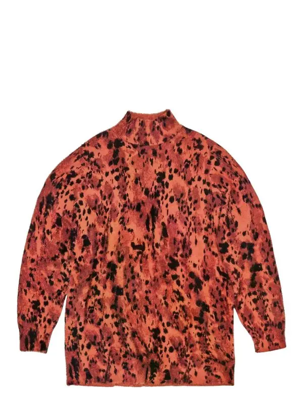 Bimba Y Lola Patterned High-neck Top - Orange
