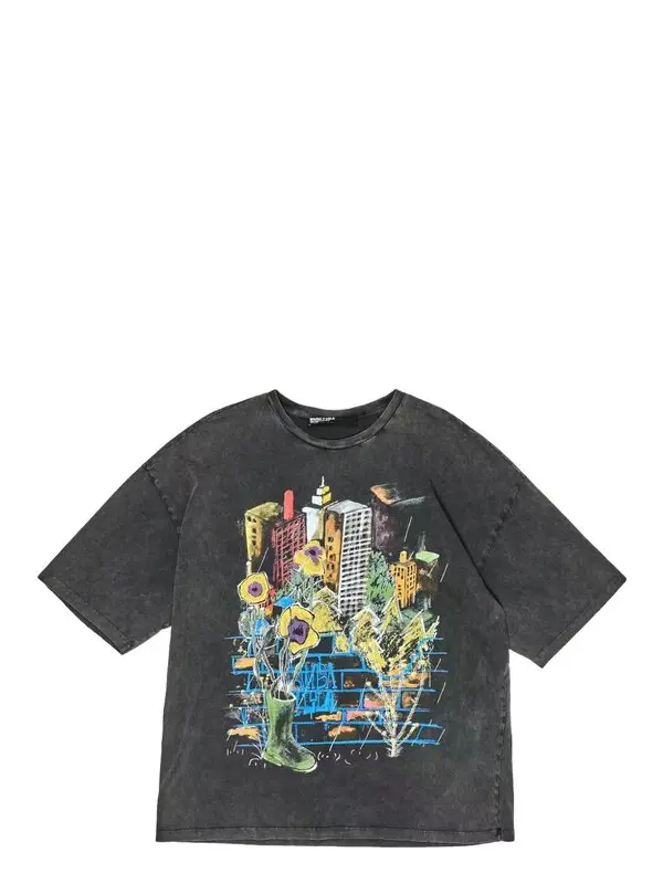 Bimba Y Lola Graphic-print T-shirt - Grey