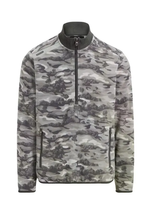 Ralph Lauren Golf Camo Brushed Fleece Pullover - Grey