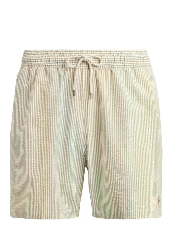 Ralph Lauren Traveler Striped Swim Shorts - Neutrals