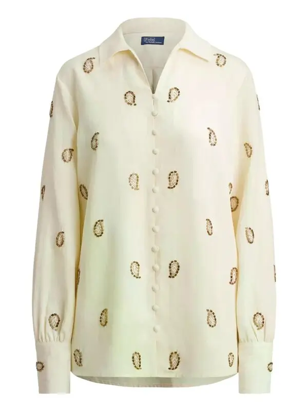 Polo Ralph Lauren Bead-detailed Shirt - Neutrals