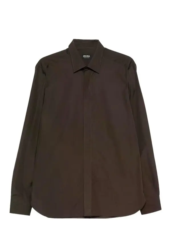 Zegna Classic-collar Shirt - Green