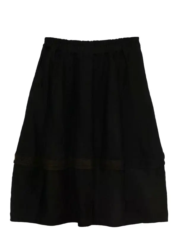 BLACK COMME DES GARÇONS Panelled Skirt - Black