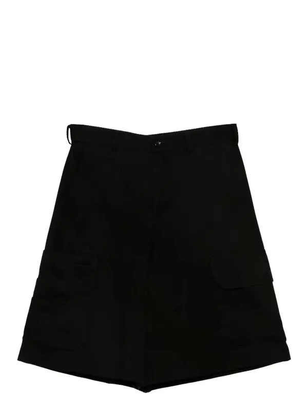 BLACK COMME DES GARÇONS Wool Shorts - Black