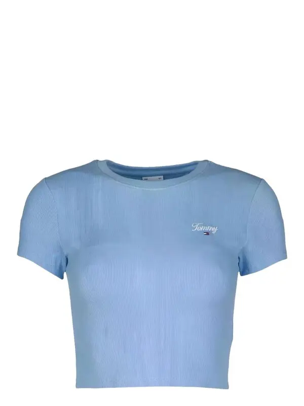 Tommy Hilfiger Ribbed T-shirt - Blue
