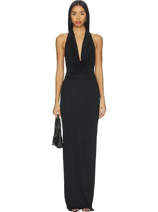 L'academie By Marianna Tammi Gown - Black