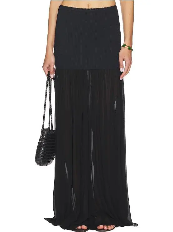 Hunza G Hybrid Skirt - Black