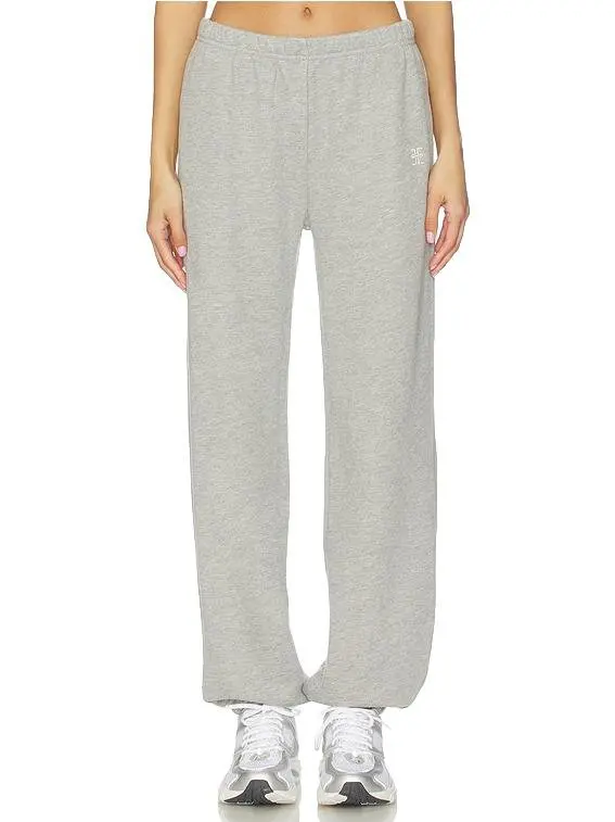 Eterne Boyfriend Pocket Sweatpant - Heather Grey