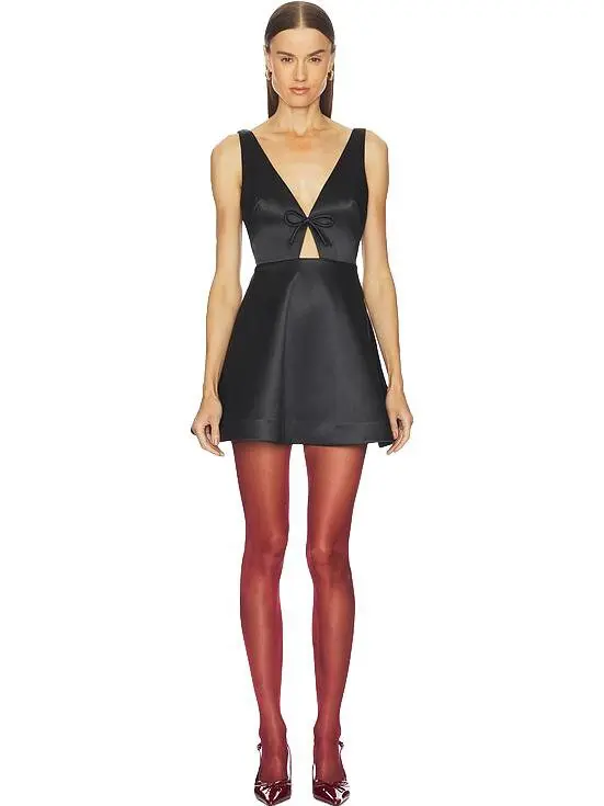 L'academie By Marianna Yuli Mini Dress - Black