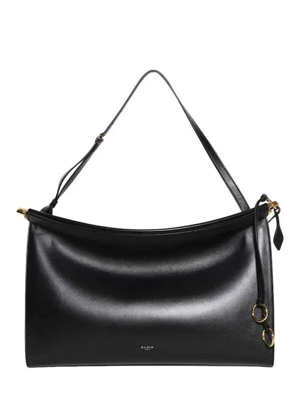 ALAÃA Alaïa Le Click East West Large Leather Bag - Black