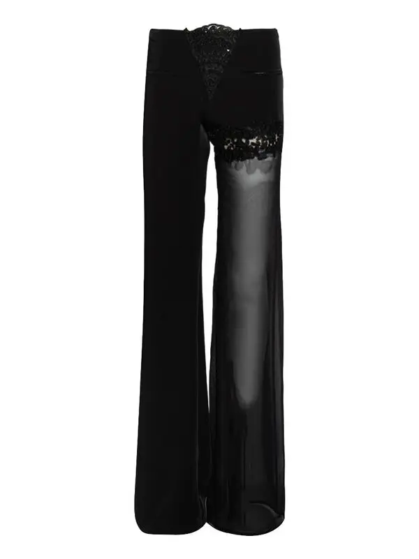 DI PETSA Midnight Lace Pocket Trousers - Black