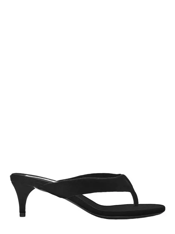 ALAÃA Tong Mules 55 - Black