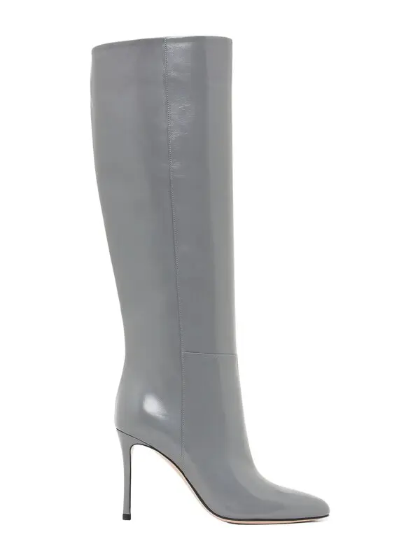 Giorgio Armani Patent Leather High-heeled Boots - Grey