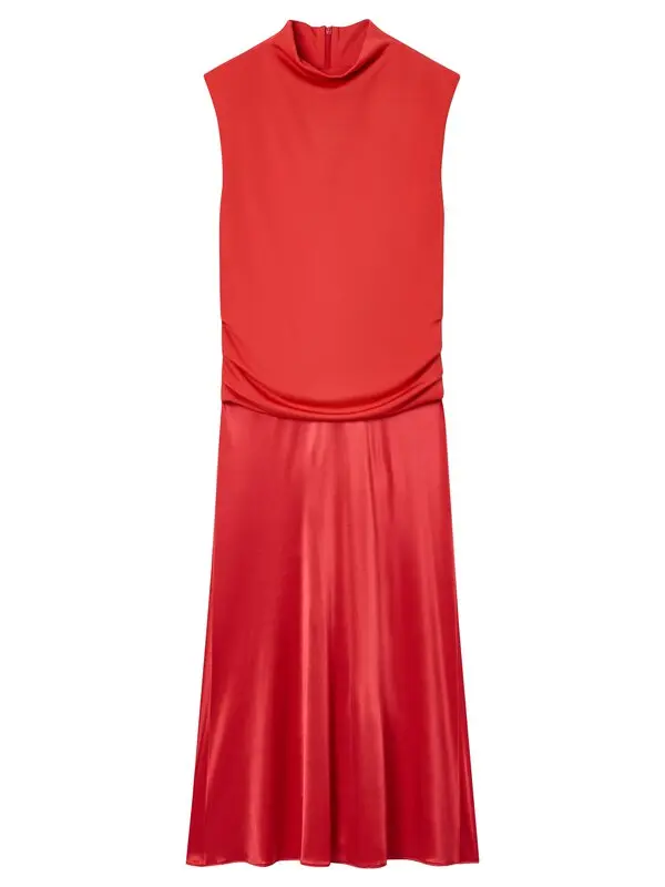 Giorgio Armani Viscose Double-jersey Midi Dress - Red