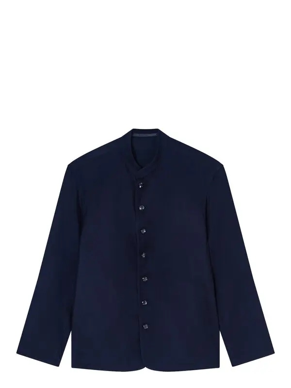Giorgio Armani Fluid Wool Blouson - Navy Blue