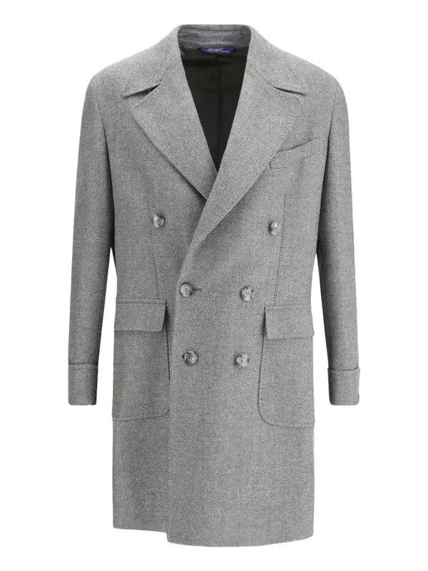 GI CAPRI Buttoned Double-breasted Coat - Grey