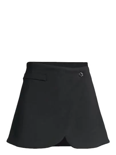Coperni Mini Wrap Skirt - Black