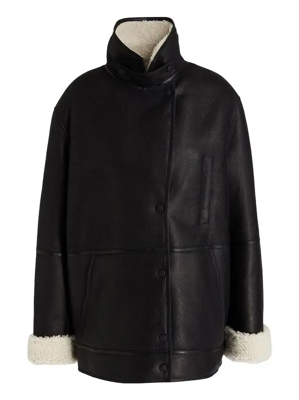 YVES SALOMON Shearling Jacket - Black