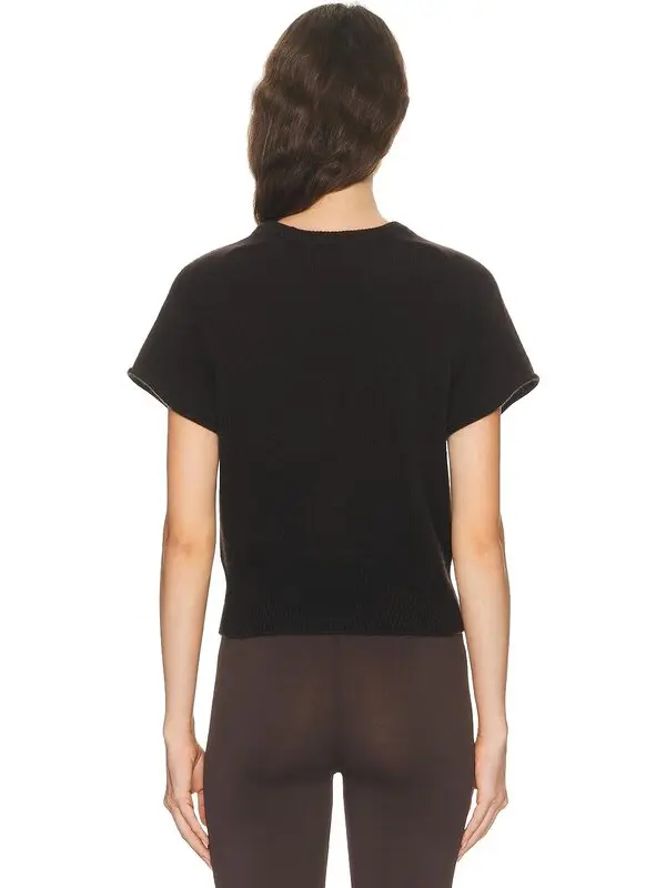 Sablyn Jones Saddle Raglan Short Sleeve Top - Oak Tree