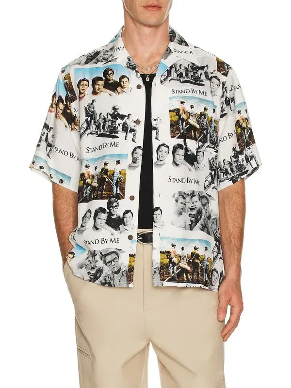 WACKO MARIA Stand Me Hawaiian Shirt - White