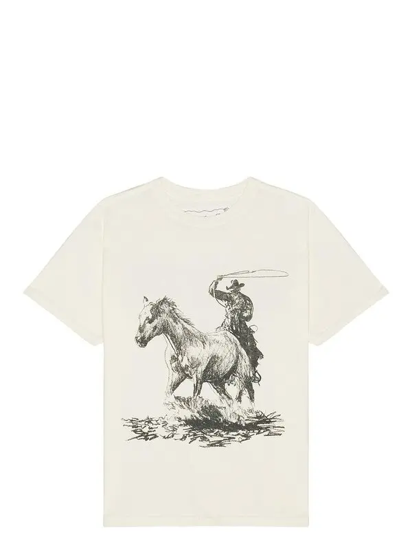 ONE OF THESE DAYS Reward Tee In White - Bone