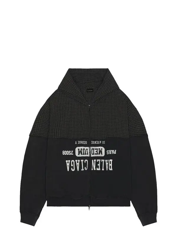 Balenciaga Patched Hoodie - Black