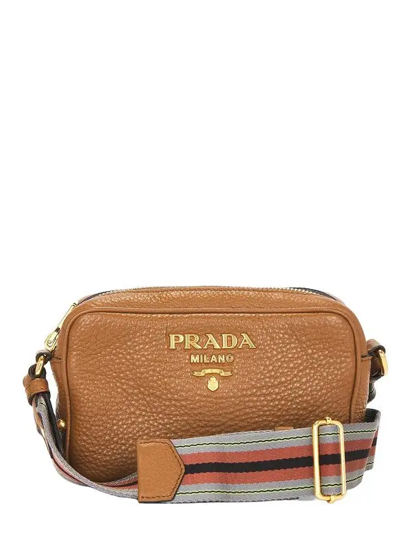 Prada Vitello Phenix Camera Bag - Tan