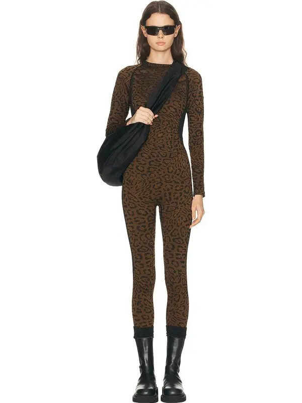 Goldbergh Feline Baselayer Long Sleeve Top - Jaguar