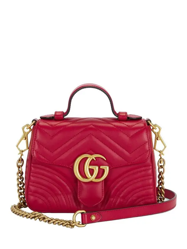 Gucci Gg Marmont Handbag - Red