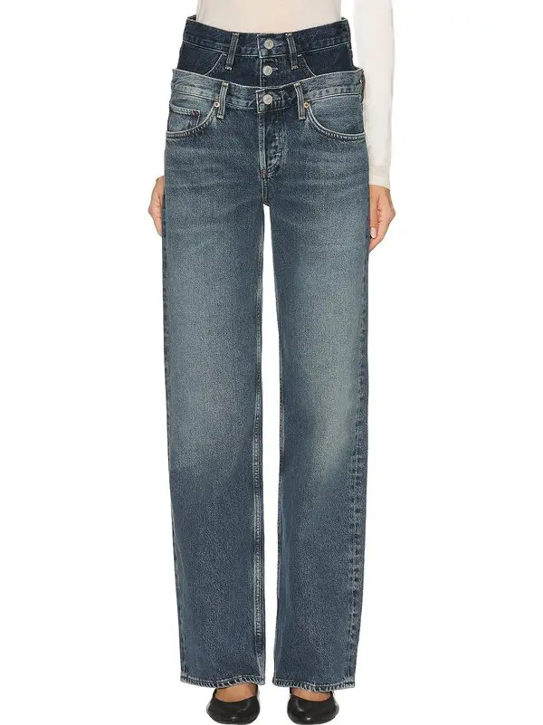 AGOLDE Elson High Rise Loose Jeans - Pendulum & Portrait