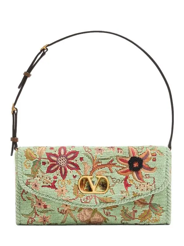 Valentino Garavani Embroidered Small Shoulder Bag - Multicolour