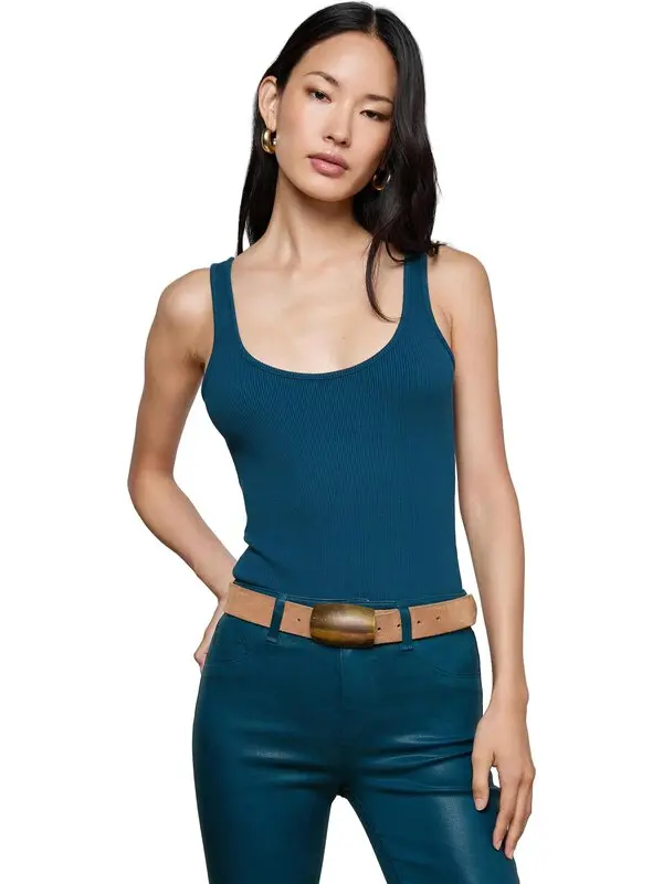 L'Agence Nica Scoopneck Bodysuit - Deep Teal