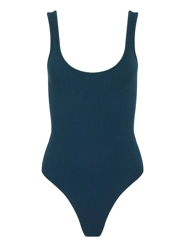 L'Agence Nica Scoopneck Bodysuit - Deep Teal