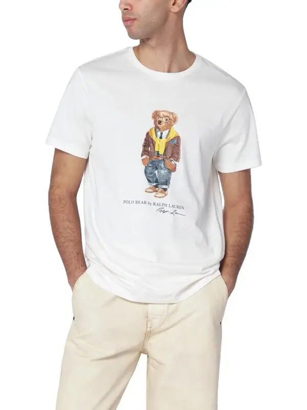 Polo Ralph Lauren Polo Bear T-shirt Custom Slim-fit - White
