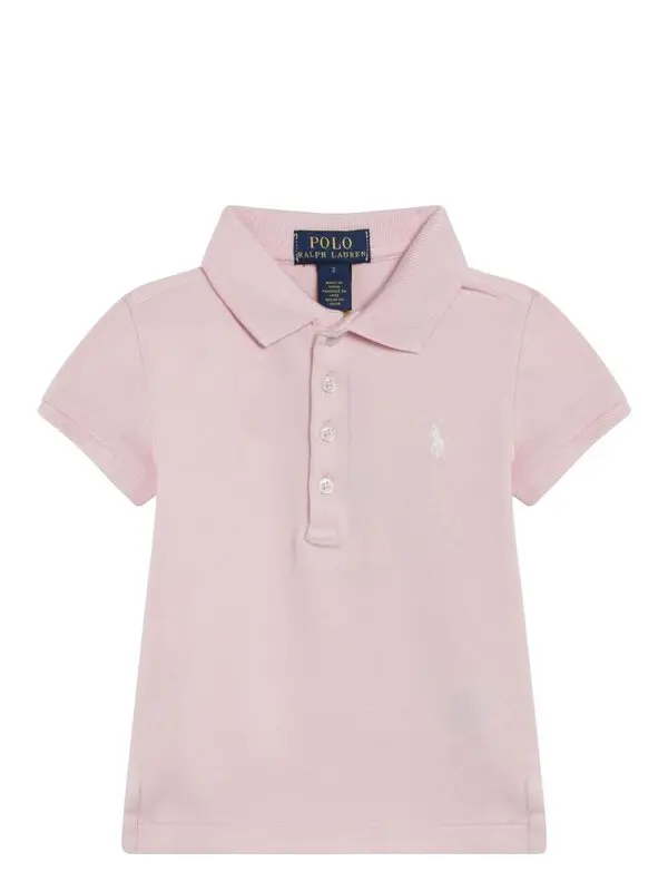 Polo Ralph Lauren Cotton Polo Shirt With Embroidered Logo - Pink