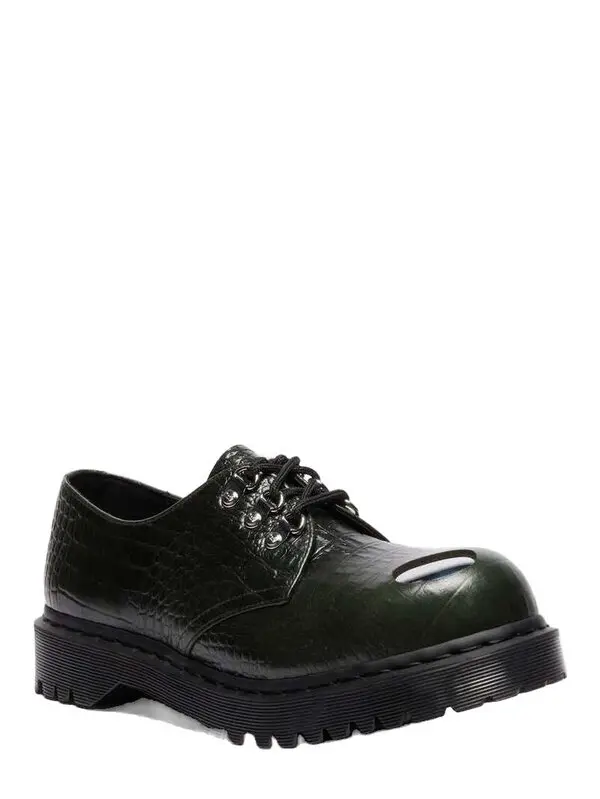 Dr. Martens 1461 Bex Steel Toe Leather Shoes - Green