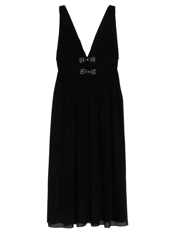Cynthia Rowley Amelie Midi Dress - Black