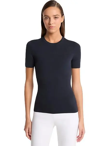 Michael Kors Cashmere Short-sleeve Sweater - Blue