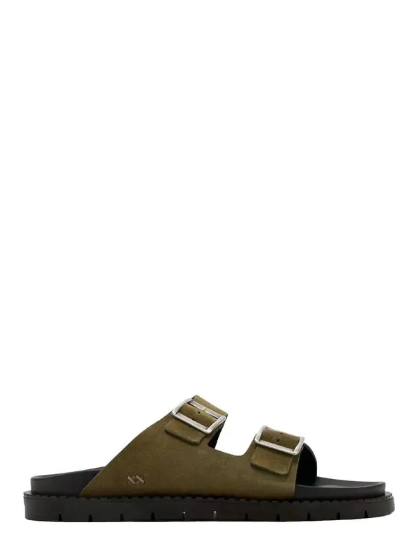 FORSA Curtis Buckle-strap Slides - Green