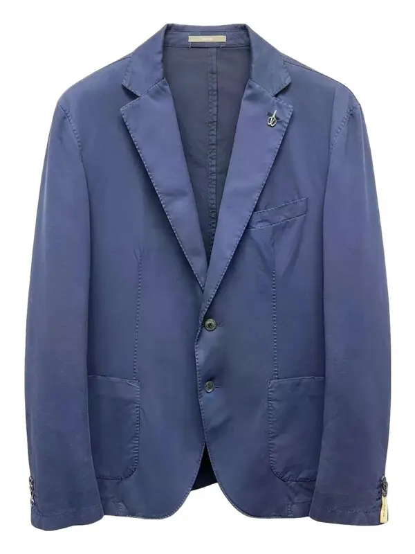 PAOLONI Single-breasted Blazer - Blue